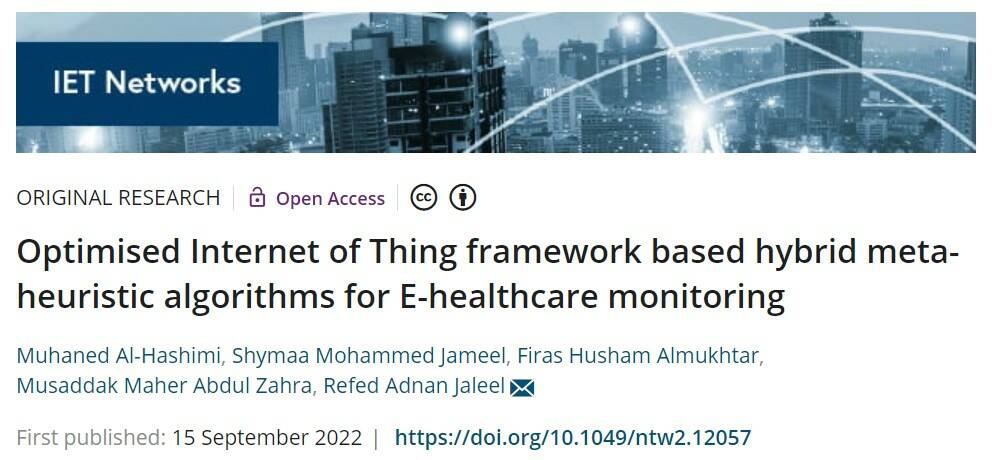 Optimised Internet Of Things Framework Based Hybrid Meta Heuristic Algorithms For E Healthcare